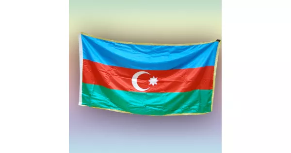 Bayraq (100*200) Azərbaycan saçaqlı məqam (atlas) - Ofisait