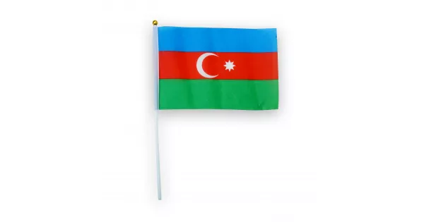 Bayraq (20*28) Azərbaycan əl üçün (ipək) - Ofisait